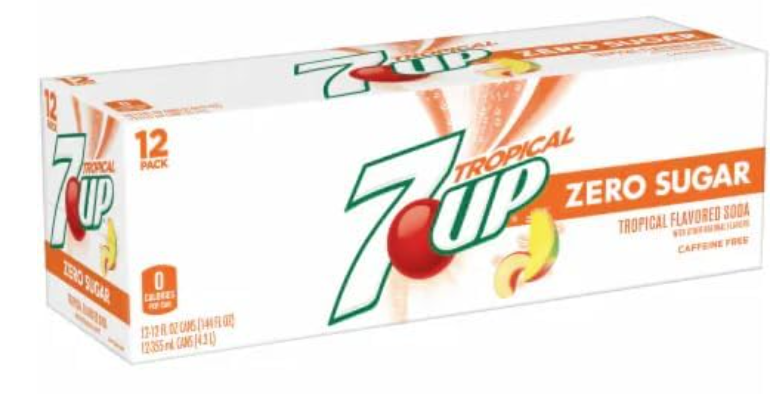 7up Tropical Zero Sugar 12 pack / 12oz (BEST BY: 03FEB2025) – USAFoods