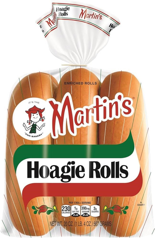 Martin's Hoagie Rolls 6 Pack – USAFoods