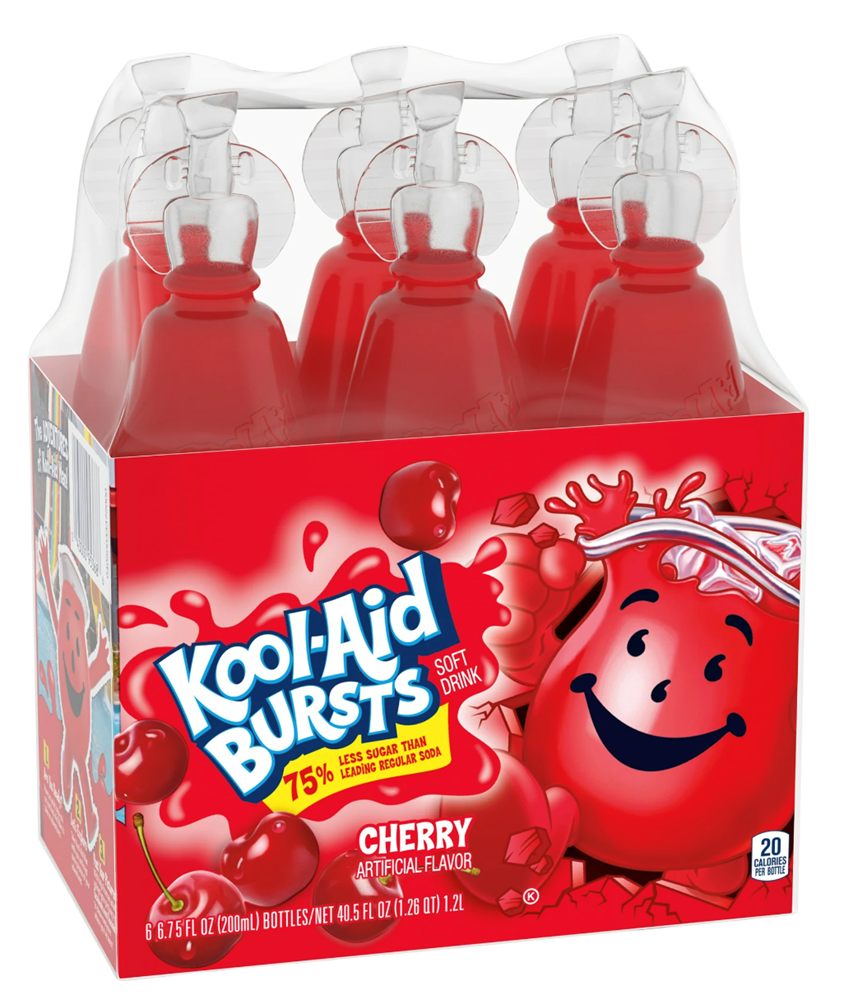 Kool Aid Bursts Cherry 6 Pack Usafoods