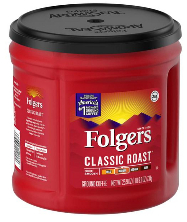 Folgers Classic Roast Can 25.9oz – USAFoods