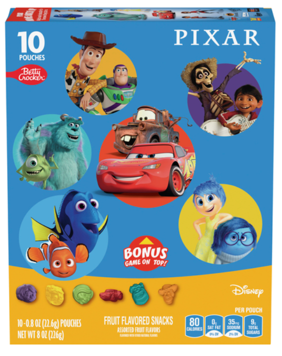 Disney Pixar Fruit Flavored Snacks Pixar 10.6oz – USAFoods