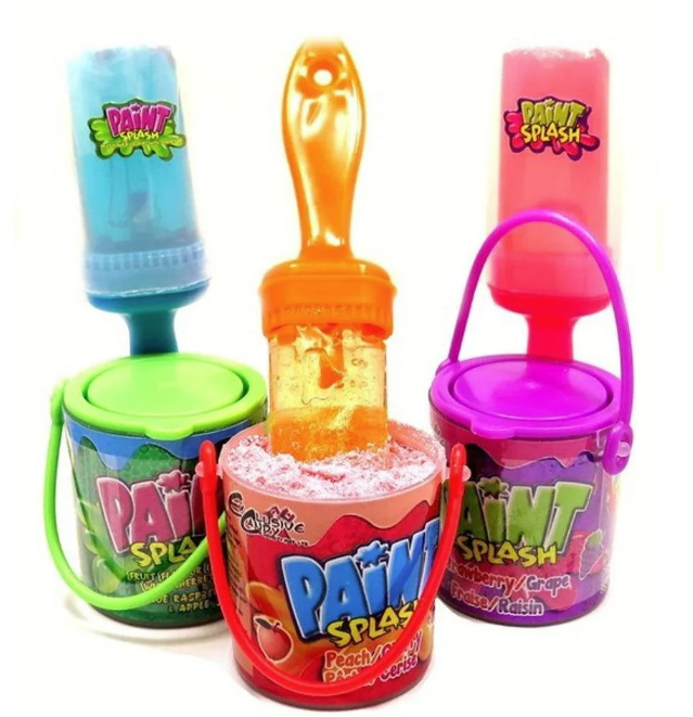Paint Splash Lollipop With Sour Syrup Dip Assorted 1.8oz – USAFoods