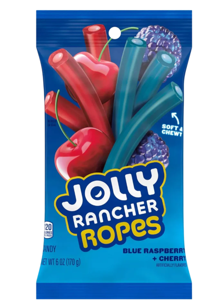 Jolly Rancher Rope Blue Raspberry & Cherry 6oz – USAFoods