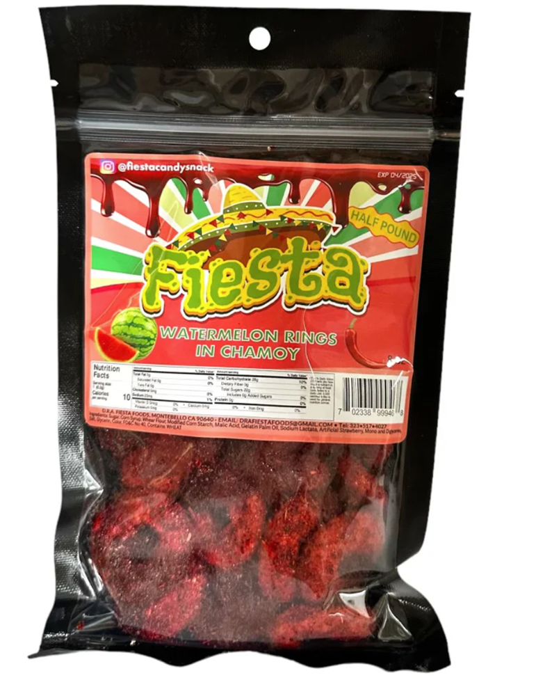 Fiesta Watermelon Rings in Chamoy 8oz – USAFoods