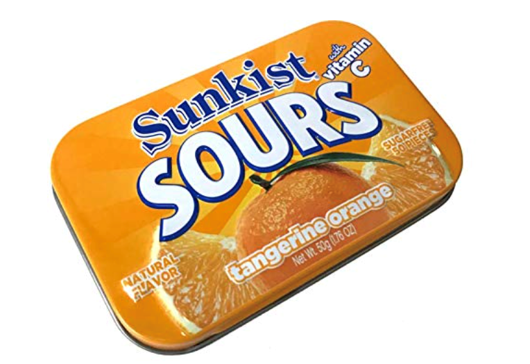 Sunkist Tangerine Orange Sours Candy 1.76oz – USAFoods