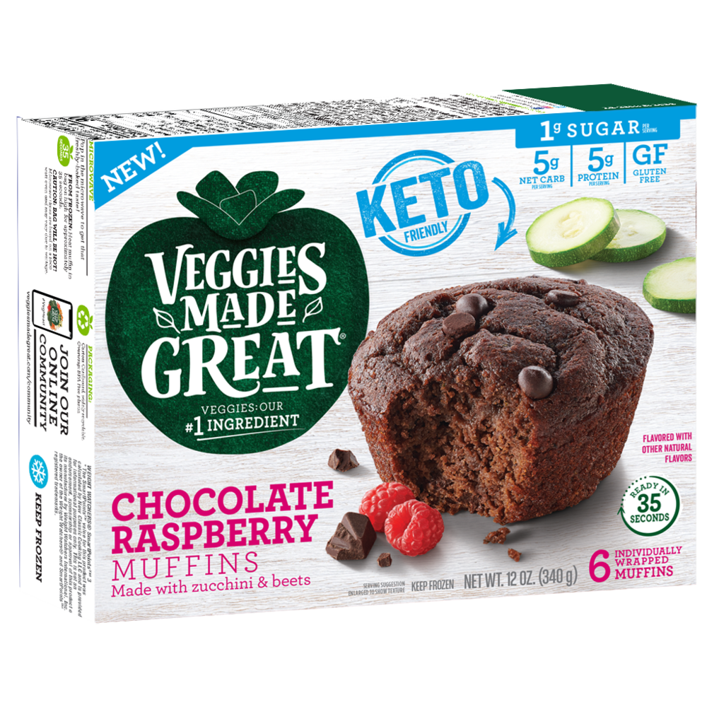Veggies Made Great Chocolate Raspberry Keto Muffins [Click & Collect O ...