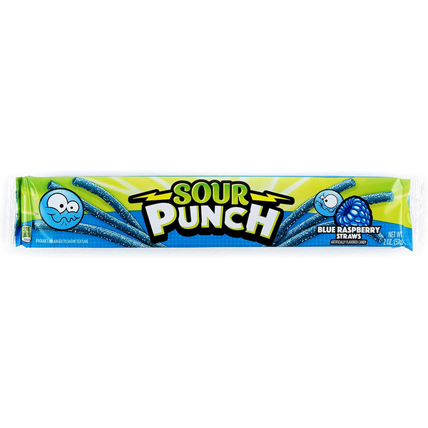 Sour Punch Blue Raspberry Straws 2oz – USAFoods