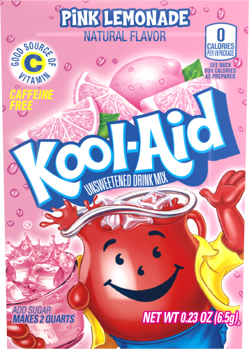 Kool Aid Pink Lemonade Unsweetened Drink Mix 0.23oz – USAFoods