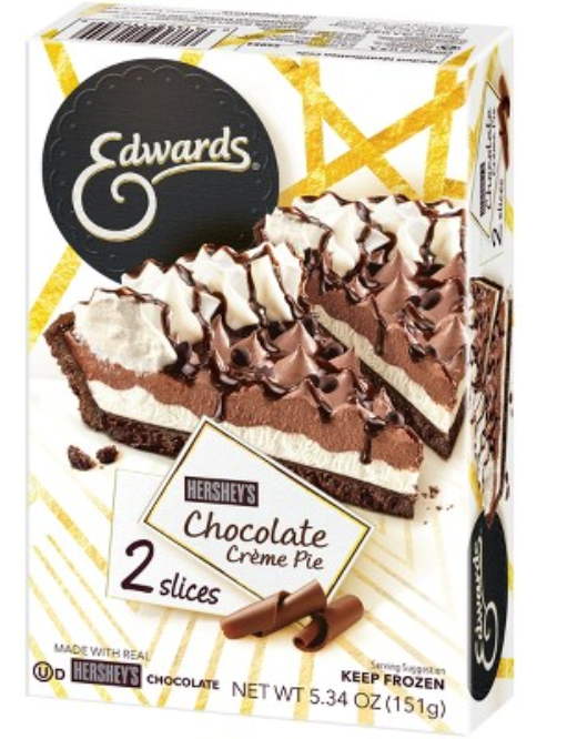 Edwards Frozen Chocolate Cream Pie Slices 2ct 5.34oz [Click & Collect ...
