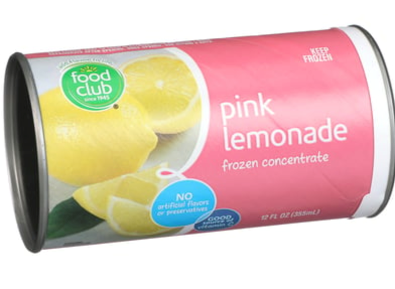 Food Club Pink Lemonade Frozen Concentrate 12oz [Click & Collect Only ...