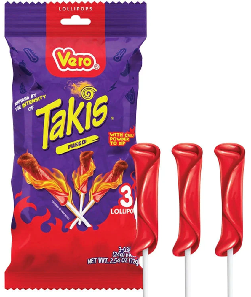 Takis Lollipop with Chili Pepper Powder 3 Pack – USAFoods