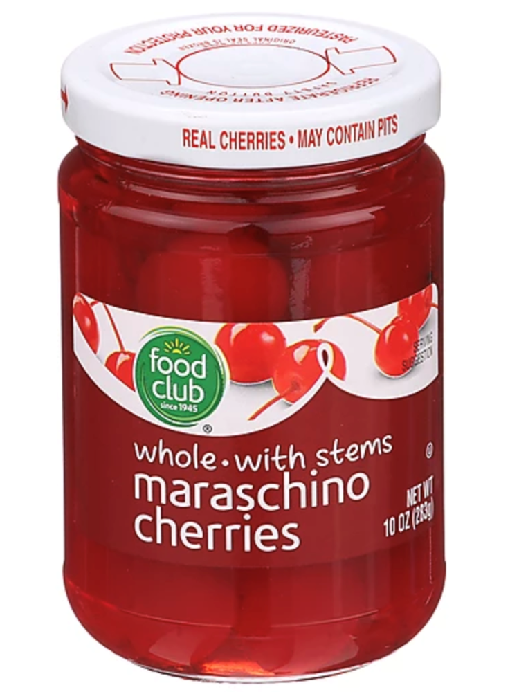 Food Club Maraschino Cherries with Stems 10oz – USAFoods