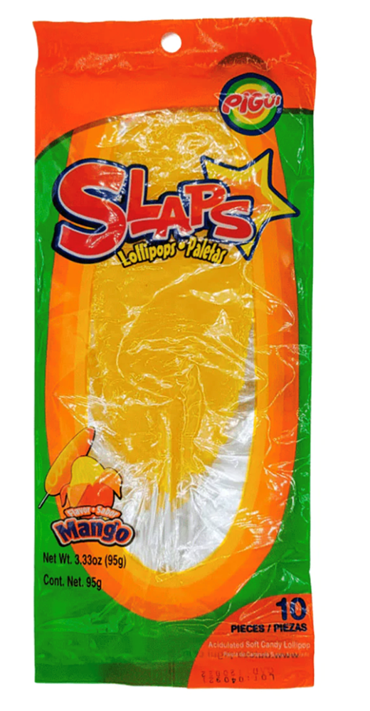 Slaps Lollipops Mango 10 Pieces 3.53oz – USAFoods