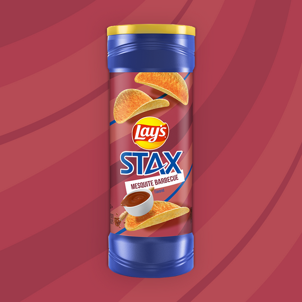 Lay's Stax Mesquite BBQ Flavored Potato Crisps 5.5oz (BEST BY: MAY 25 ...